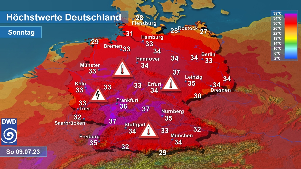 Anstehende Hitzewelle - Wetterdienst.de